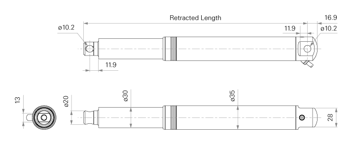 Inline Actuator for low-load Industrial Applications | JP5 - TiMOTION